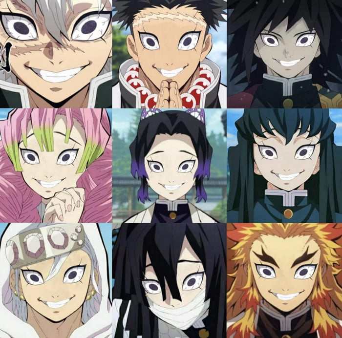 Hashiras with Sanemi's Eyes and Smile :| - 9GAG