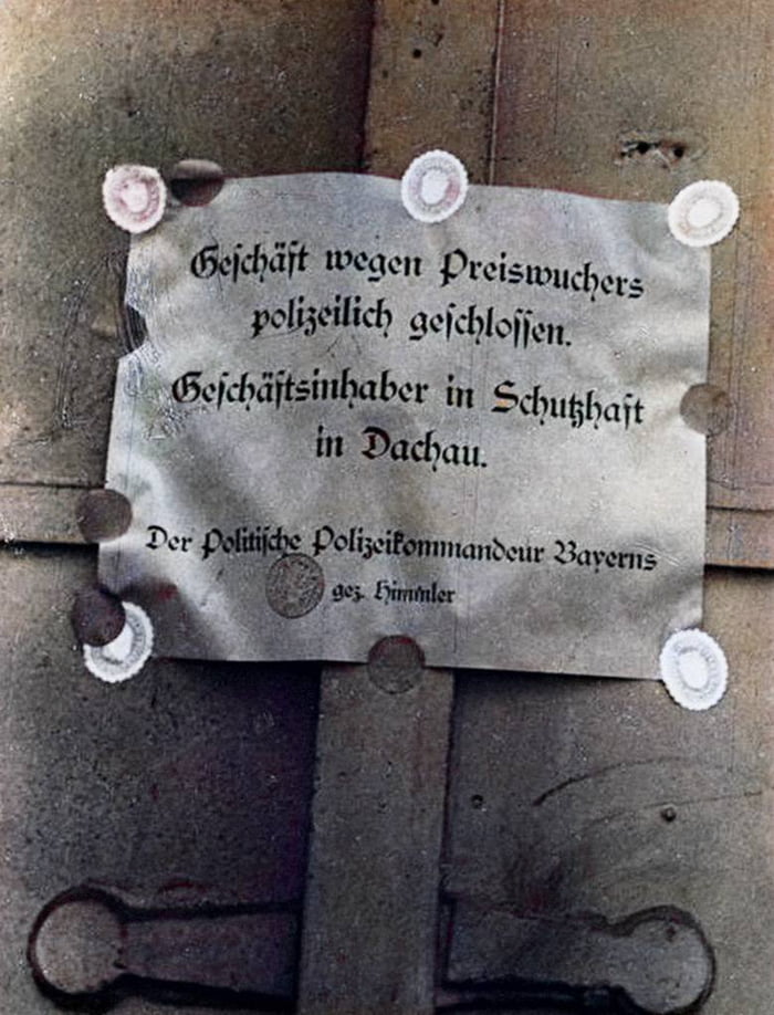 “The store was closed by the police because the prices were too high ...