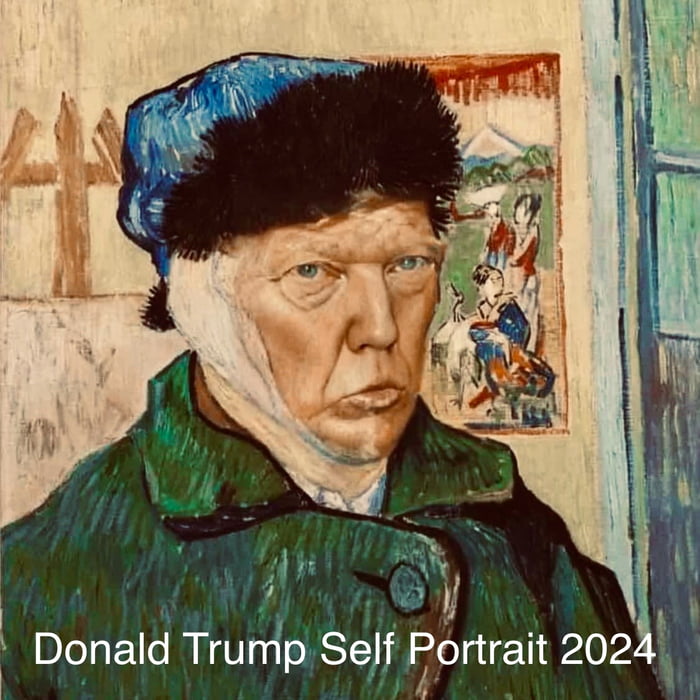 Donald Trump Self Portrait 2024 - 9GAG