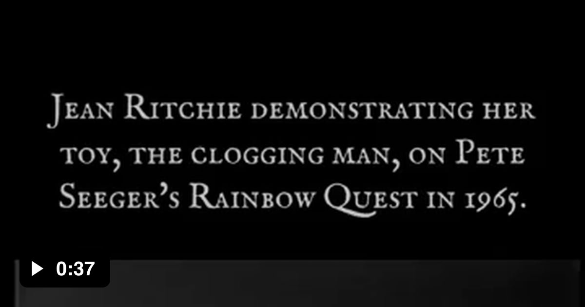 Joan Ritchie and her toy, the Clogging Man (1965) - 9GAG