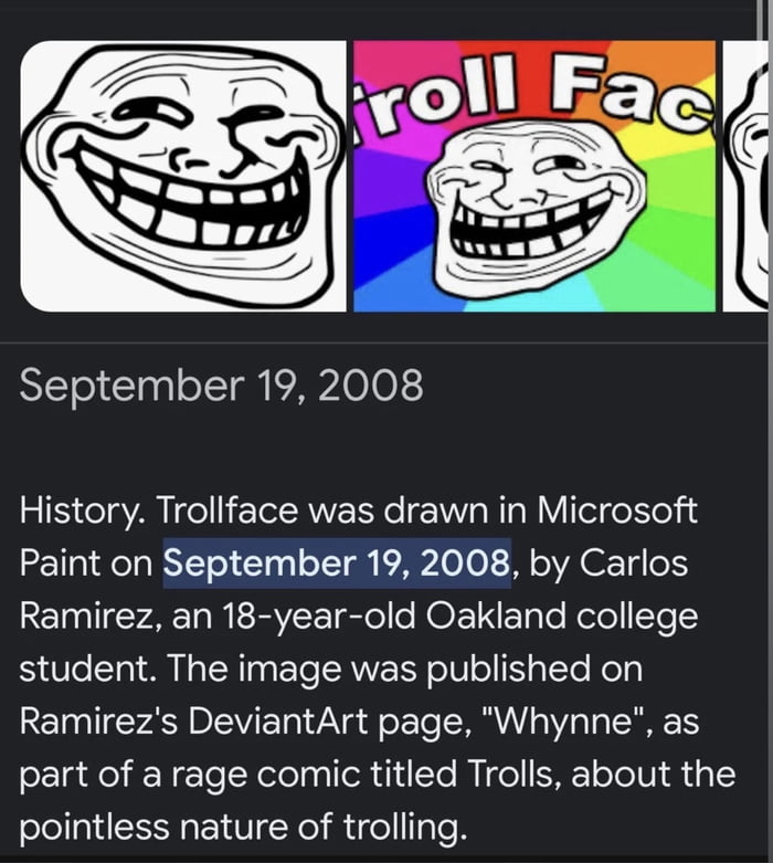 Happy birthday Trollface - 9GAG