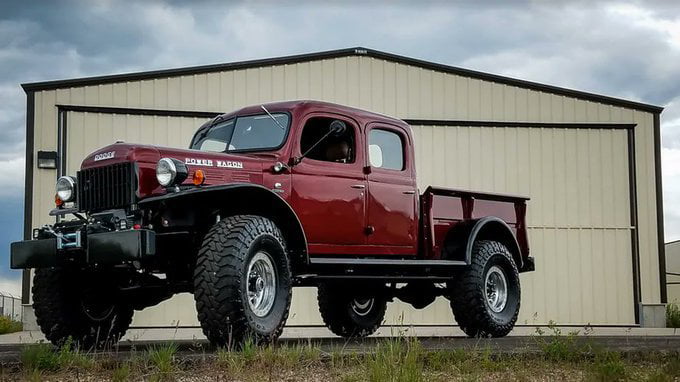 Dodge Power Wagon. Beautifully restored. Not sure the year, please ...