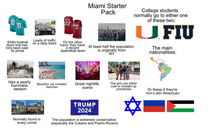 The Miami Starter Pack - 9GAG