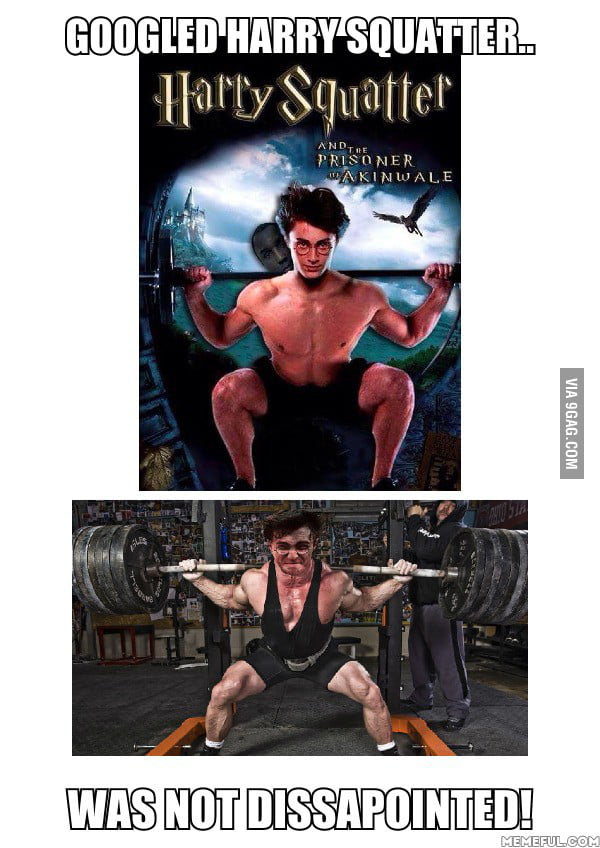 Googled harry squatter... was not disappointed! - 9GAG