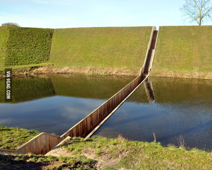 Moses Bridge in the Netherlands - 9GAG