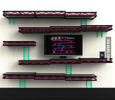This is how a gamer builds an entertainment center - 9GAG