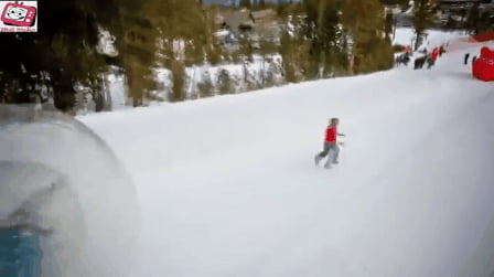 Outdoor bowling in the snow - 9GAG
