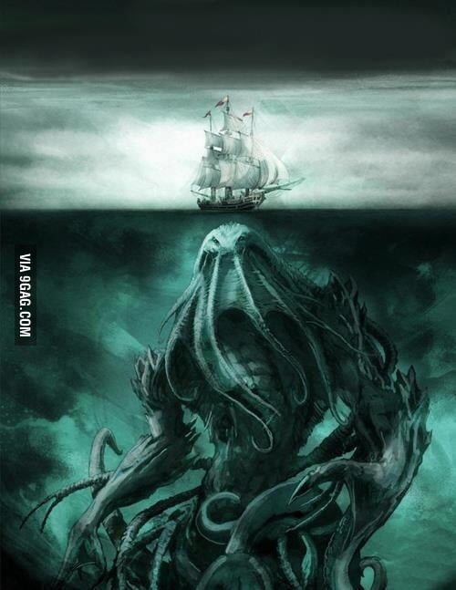 All hail our lord and savior Cthulhu! May he rise from his watery sleep ...