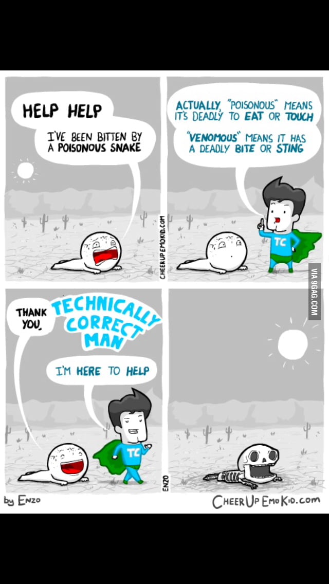 The Adventures of Technically Correct Man - 9GAG