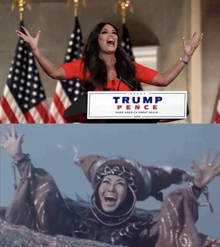 Kimberly Guilfoyle out here looking like Rita Repulsa from Power ...