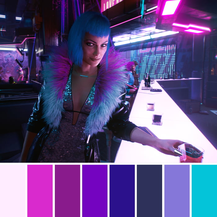 Cyberpunk 2077 - Colors Chart - 9GAG