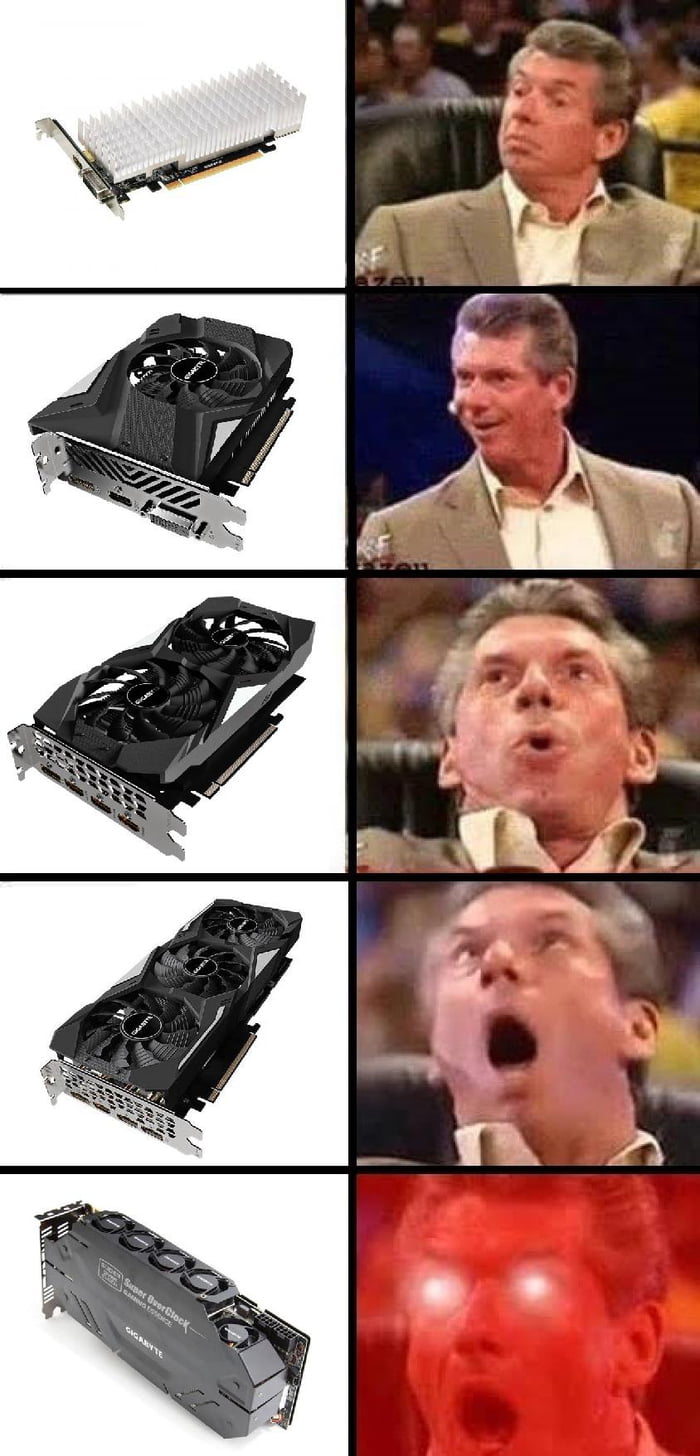 The evolution of Gigabyte graphics cards - 9GAG