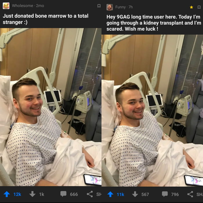 Why is this guy donating too many organs and scared? - 9GAG