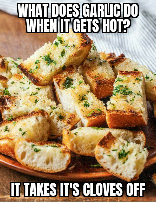 Laughs in garlic bread* - 9GAG