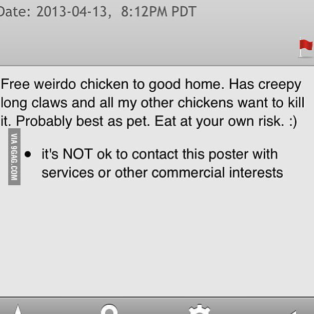 Weirdo chicken - 9GAG