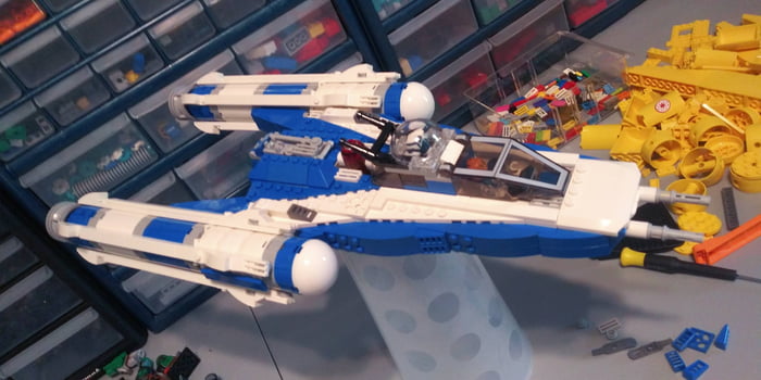 Modified and recolored a CW Y-Wing into Captain Rex's! Features landing ...