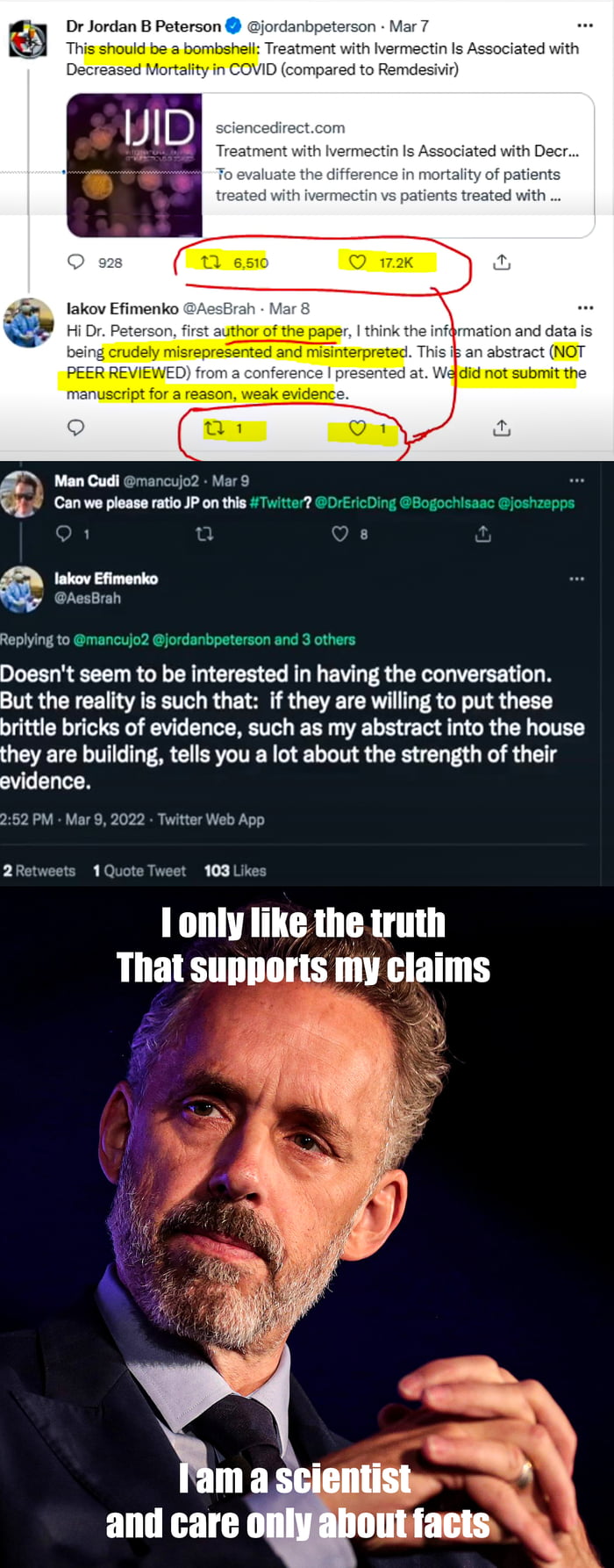 Won't even talk to the author he quotes and misrepresents. JP and all ...
