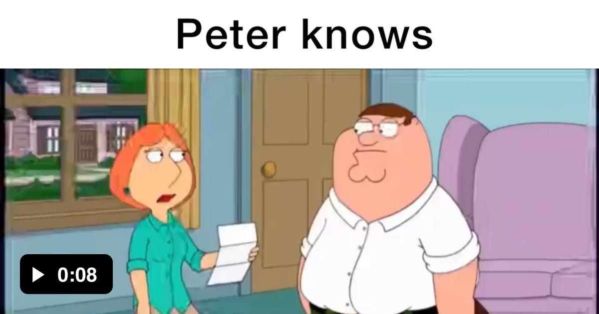 Peter knows… - 9GAG