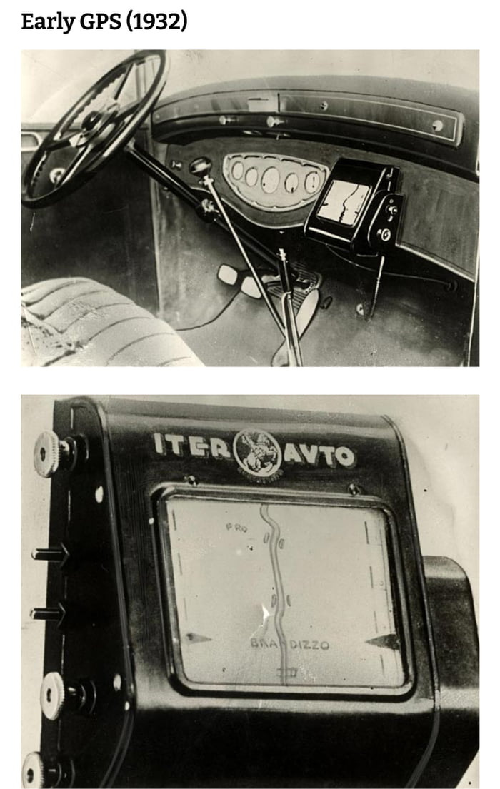 Early GPS (Works using rolling key map. The map passes the screen in a ...