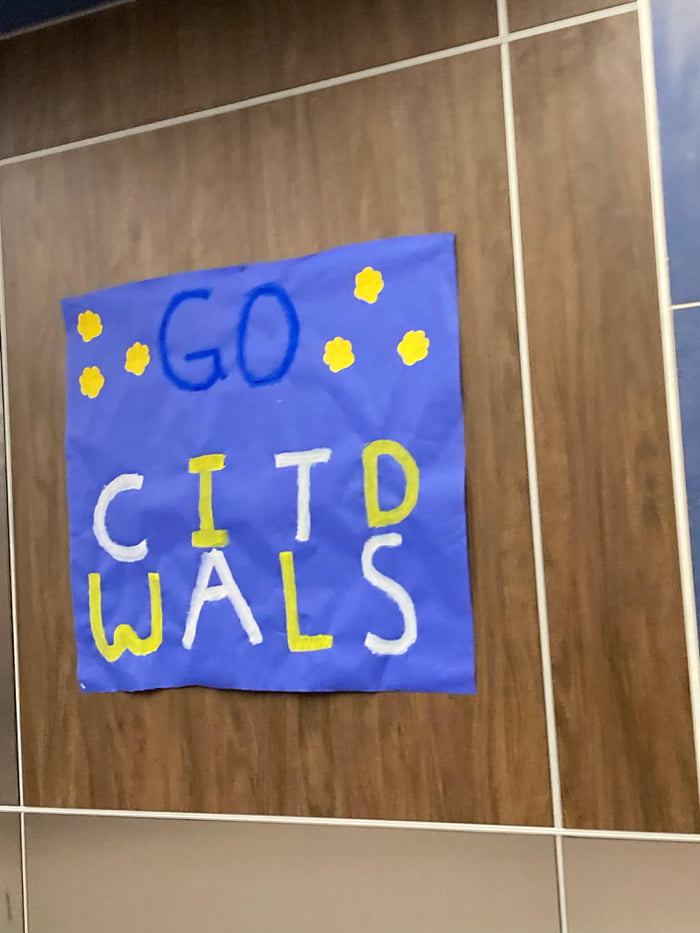 Go CITD WALS! - 9GAG