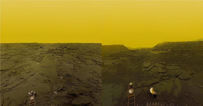 Surface of Venus - Images by Soviet Venera Probes in 1981 - 9GAG