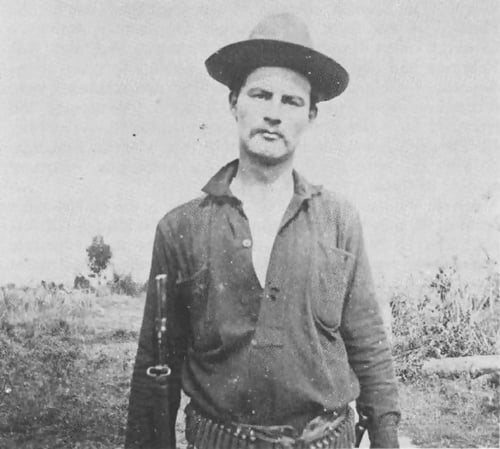 This is Private William Grayson, the US soldier who made the first shot ...