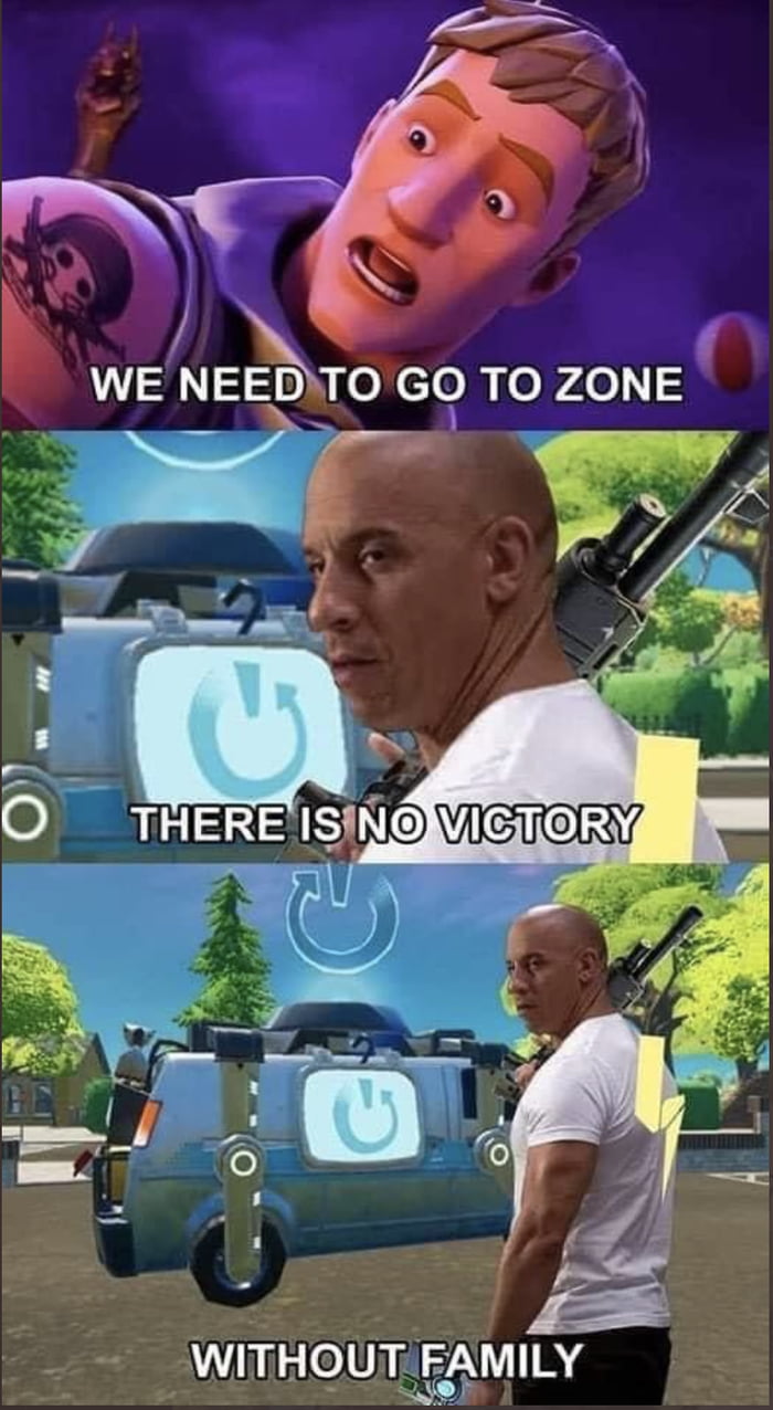 When you meet vin diesel in Fortnite - 9GAG