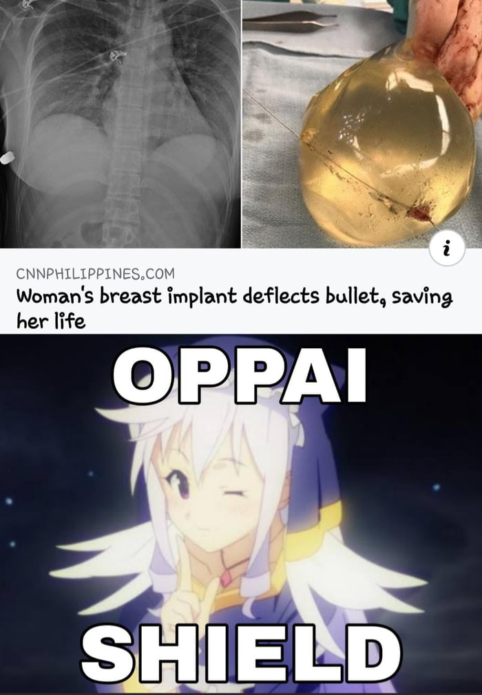 Oppai shield - 9GAG