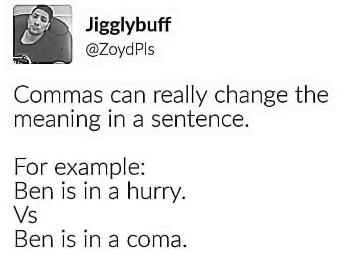 "Commas" - 9GAG
