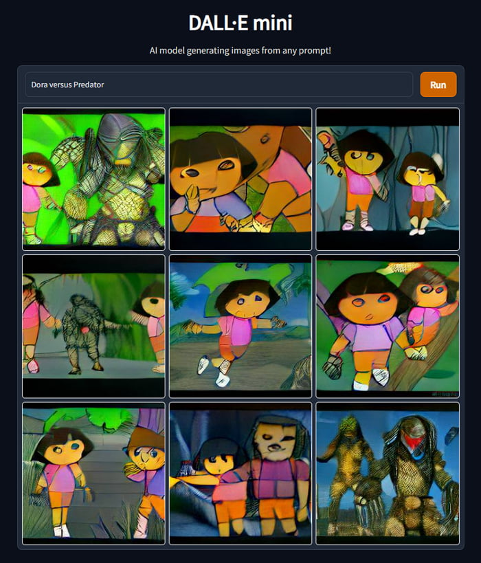 Dora versus Predator - 9GAG