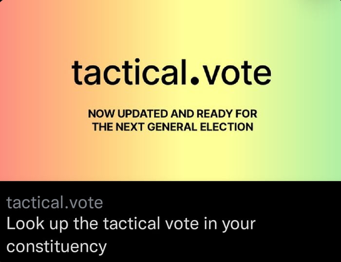 UK Local Elections - vote tactically to get the Tories out. Our country ...