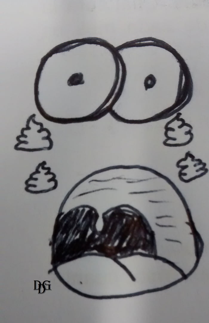 I draw this shit-crying face some years ago. so... Do I own an original ...