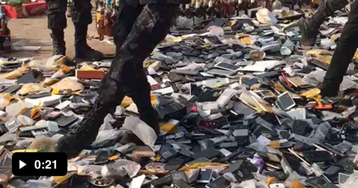Throwing away Chinese phones - 9GAG
