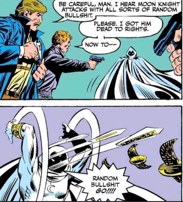 The full panel of moon knight - 9GAG