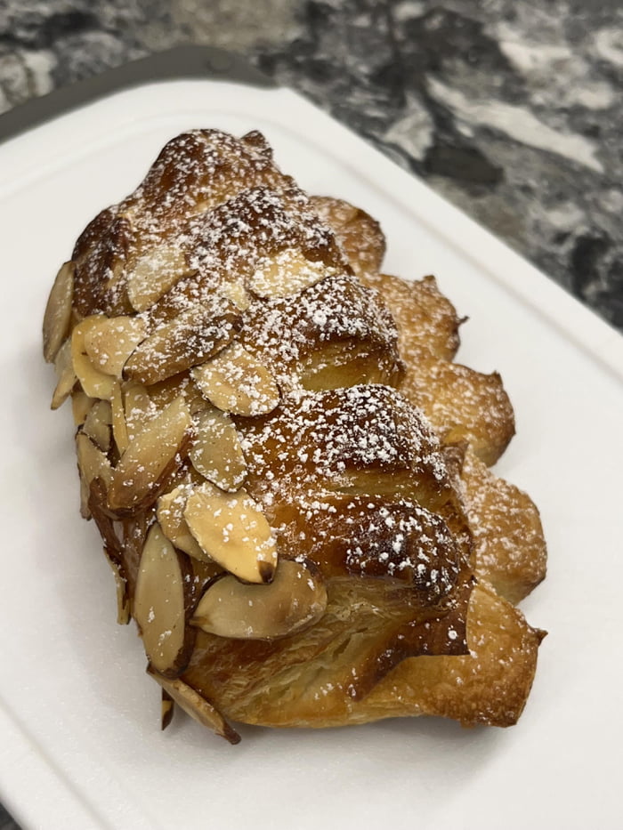 Homemade bear claw (Danish pastry stuffed with almond paste) - 9GAG