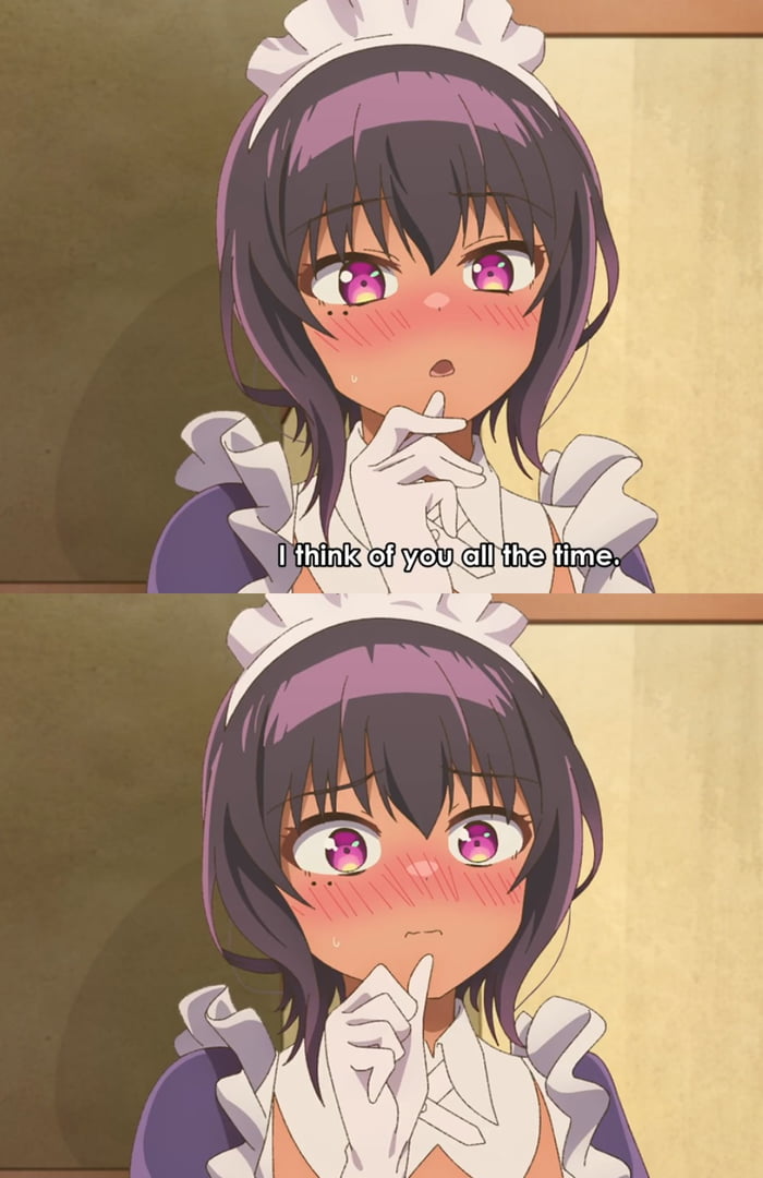 Just keeps hitting her buttons right [Saikin Yatotta Maid ga Ayashii] - 9GAG