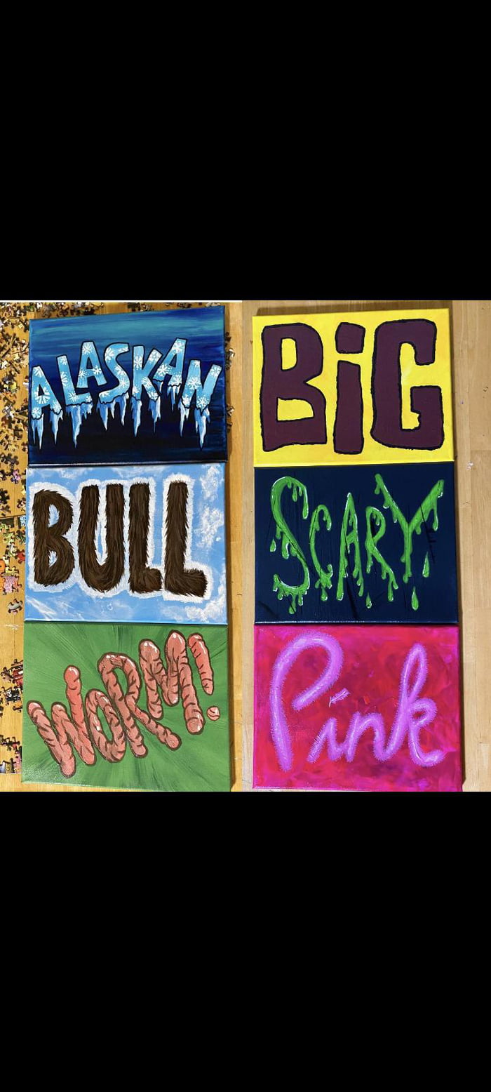 Alaskan Big, Bull Scary, Worm Pink - 9GAG