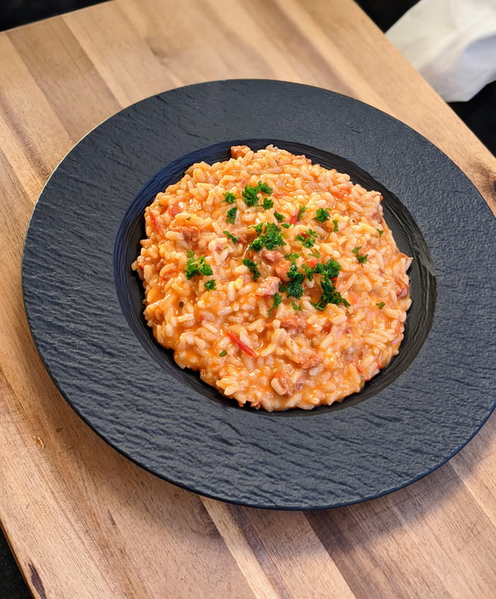 Chorizo tomato risotto - 9GAG