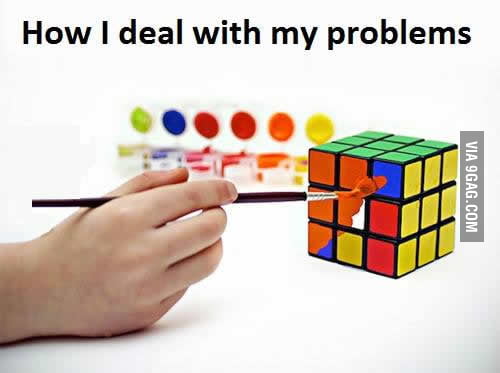 I break the f**king cube - 9GAG