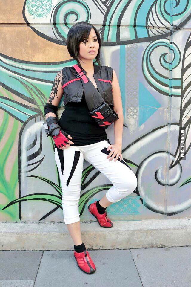 Faith of Mirror's Edge Catalyst cosplay © Force x3 aftermath - 9GAG