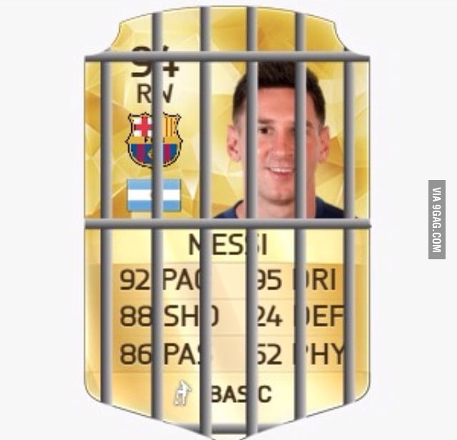 Fifa 17 Messi card exposed - 9GAG