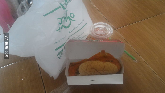 How do I eat this 7-eleven hot dog? It is really horror cheese and ...