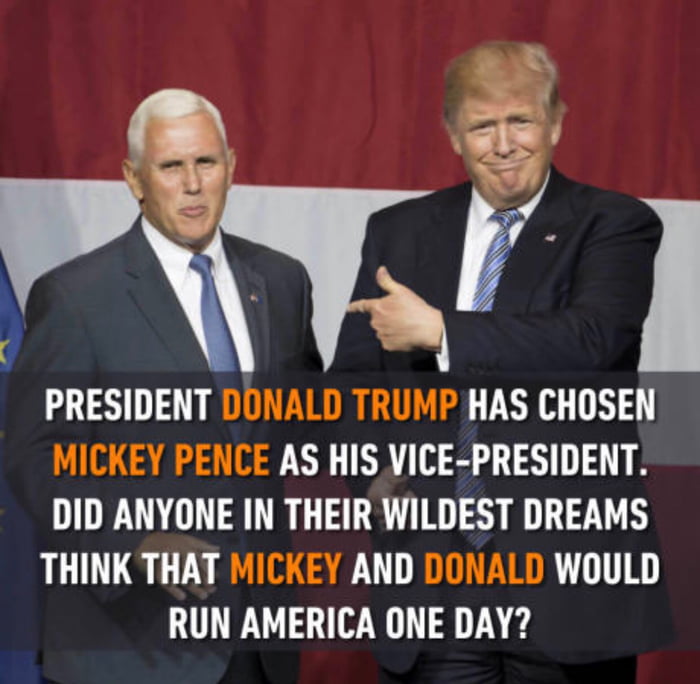 Mickey & Donald run the USA - 9GAG