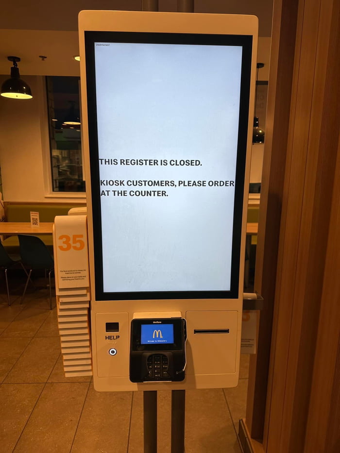 These days it’s even hard to fill the unmanned kiosk position - 9GAG