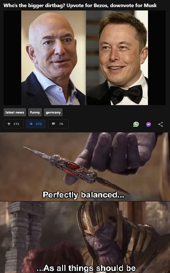 Perfectly balanced as all things should be - 9GAG