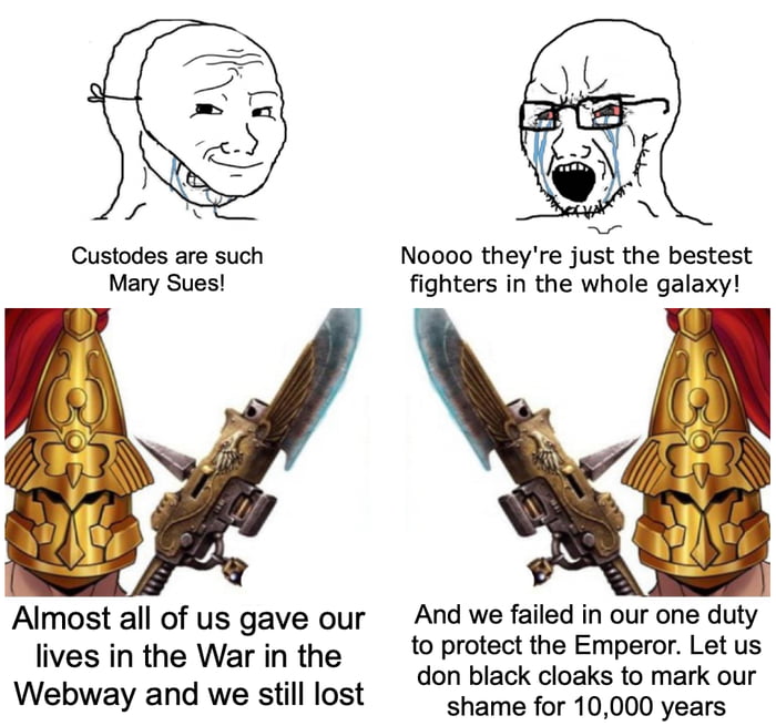 Custodes took two of the most impactful Ls in the setting and still ...