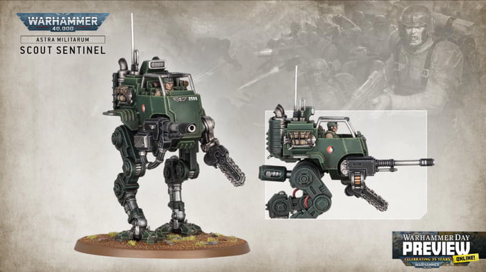 Warhammer Day Preview: Scout Sentinel - 9GAG