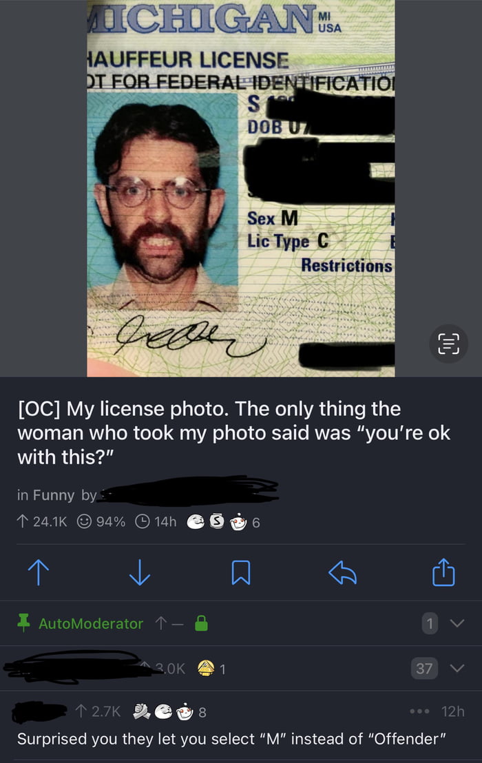 OP Renews his license - 9GAG