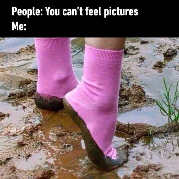 Hueeee heuuueeeee mr Magoo… are those your socks your wearing ??…. They ...