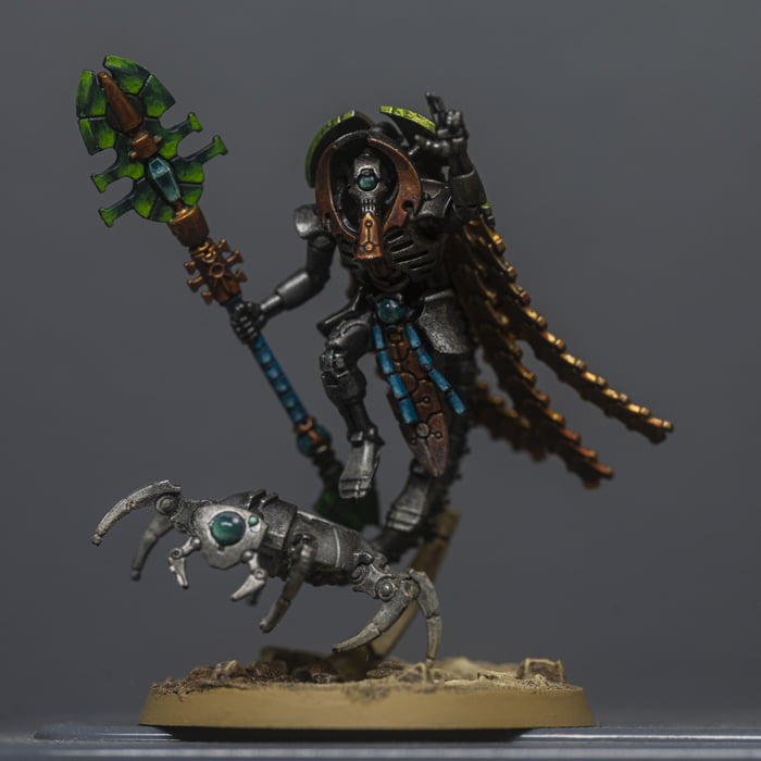 Well, went back to basics and painted a simple Necron without using any ...